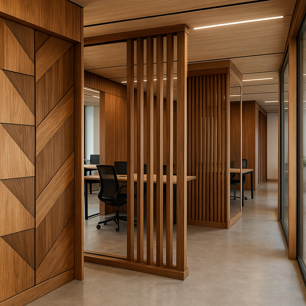 Designing Wood Partition Walls for Open-Plan Offices in Los Angeles ...
