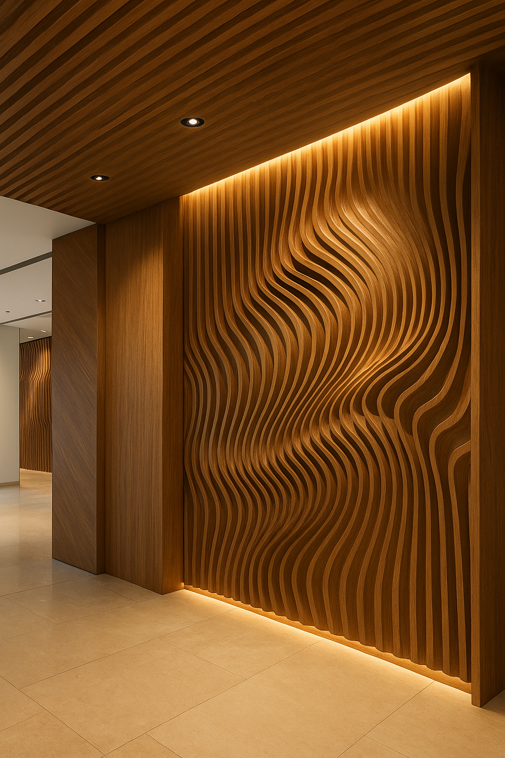Parametric Wood Walls & 3D Ceilings from Concept to CNC in Los Angeles ...